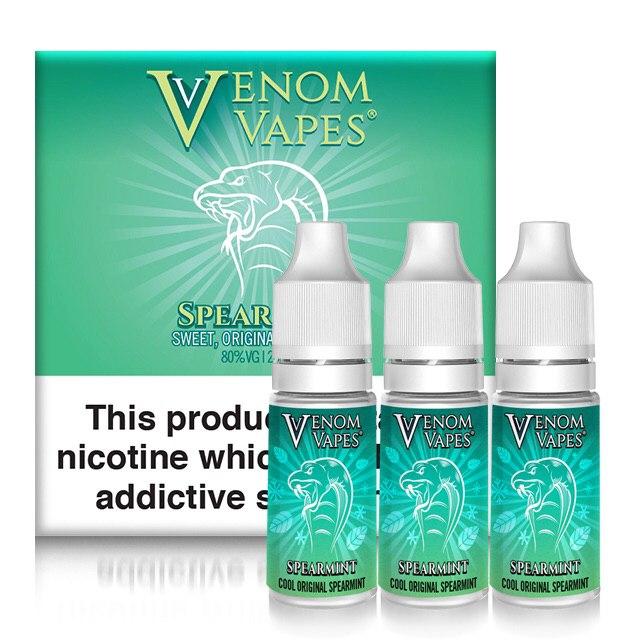 Venom Vapes – Spearmint 3 x 10ml HVG – Ezee Quit Vape Store