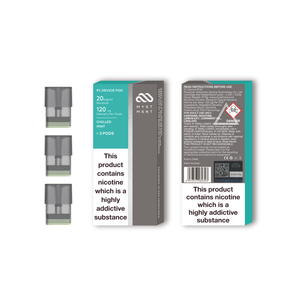 Chilled Mint Pods 20mg Compatible with Myst P1 Pod System – Ezee Quit ...